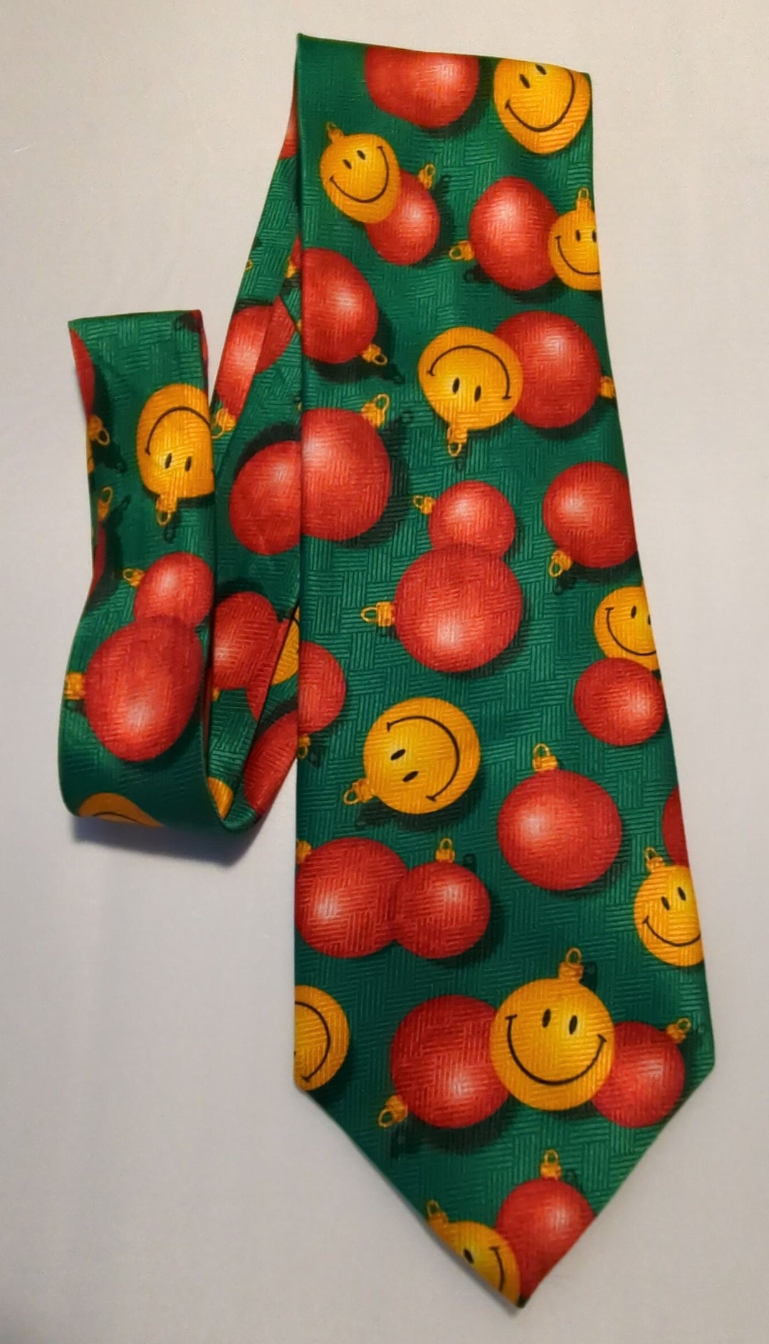 Need a Smile? Smiley Face Necktie Happy Christmas Time Smiley Christmas ...