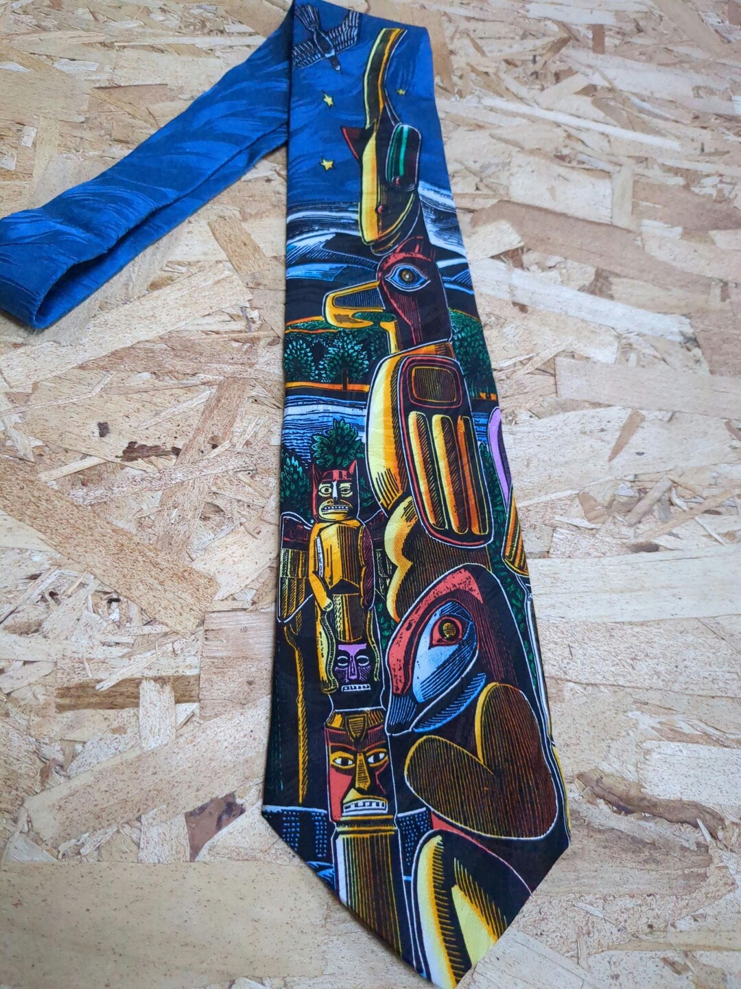 Totem Pole Indigenous Native American Indian Art Animal Men's Ties ...
