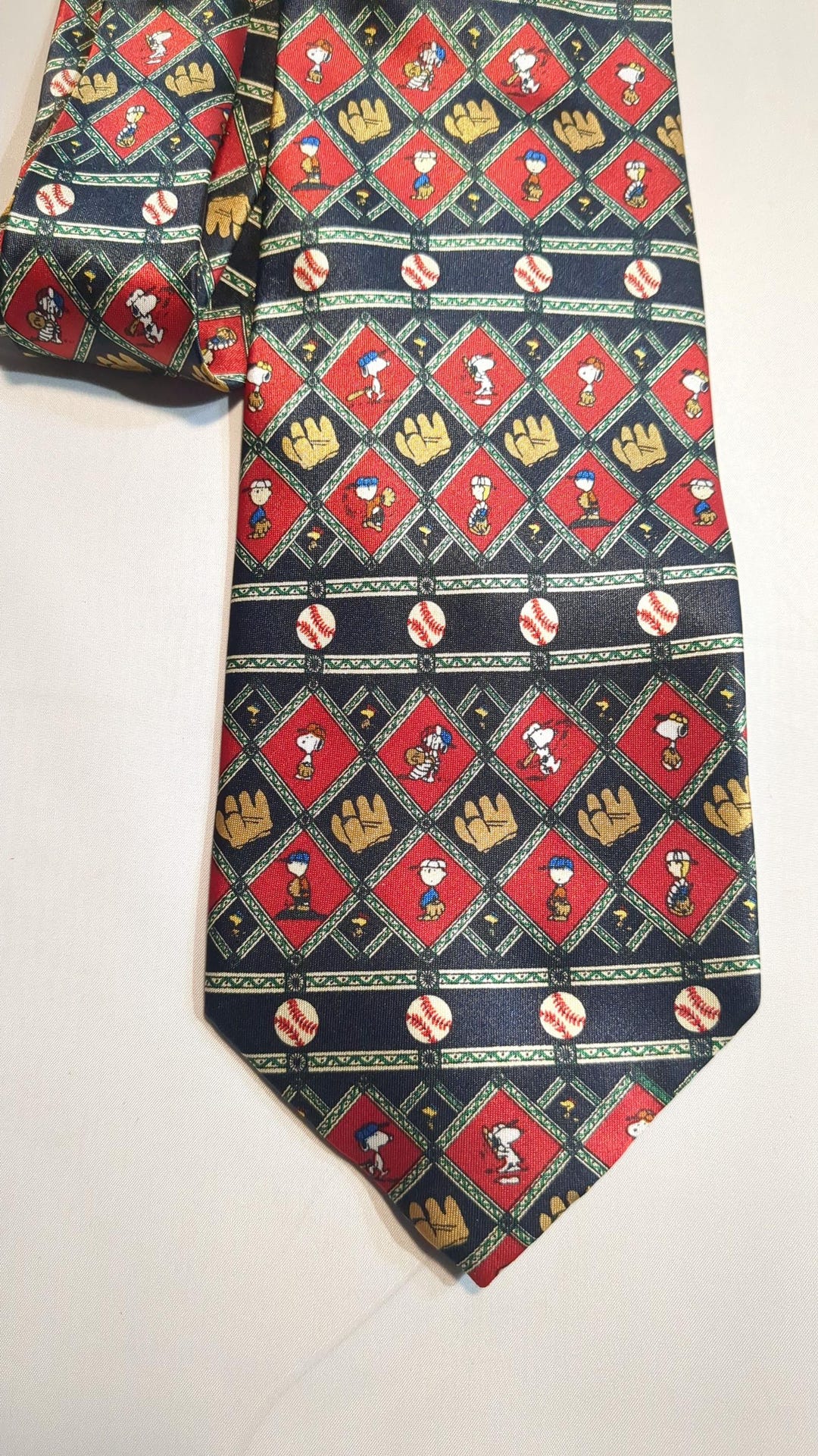 Peanuts Gang Playing Baseball Men's Necktie - Etsy