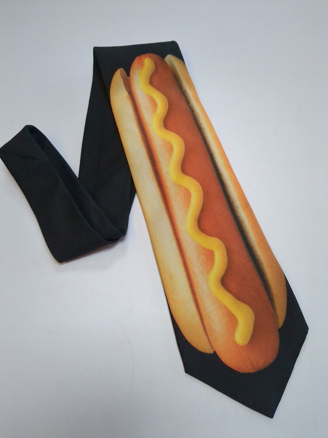 Foot Long Hot Dog Simple Mustard Necktie Weiners in a Bun - Etsy