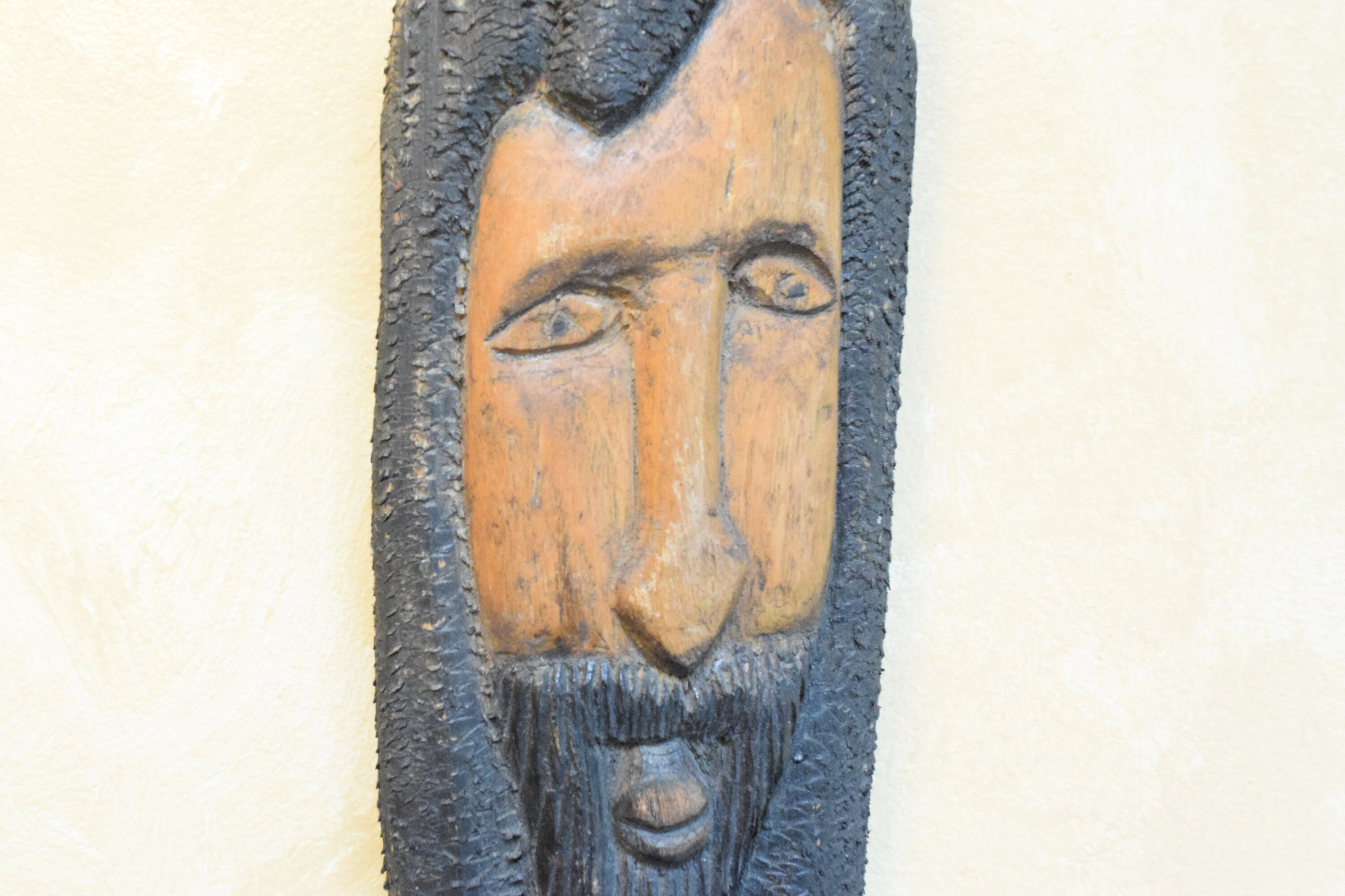 Jesus Hand Carved Face of Jesus Inset in a Two Toned Wooden - Etsy