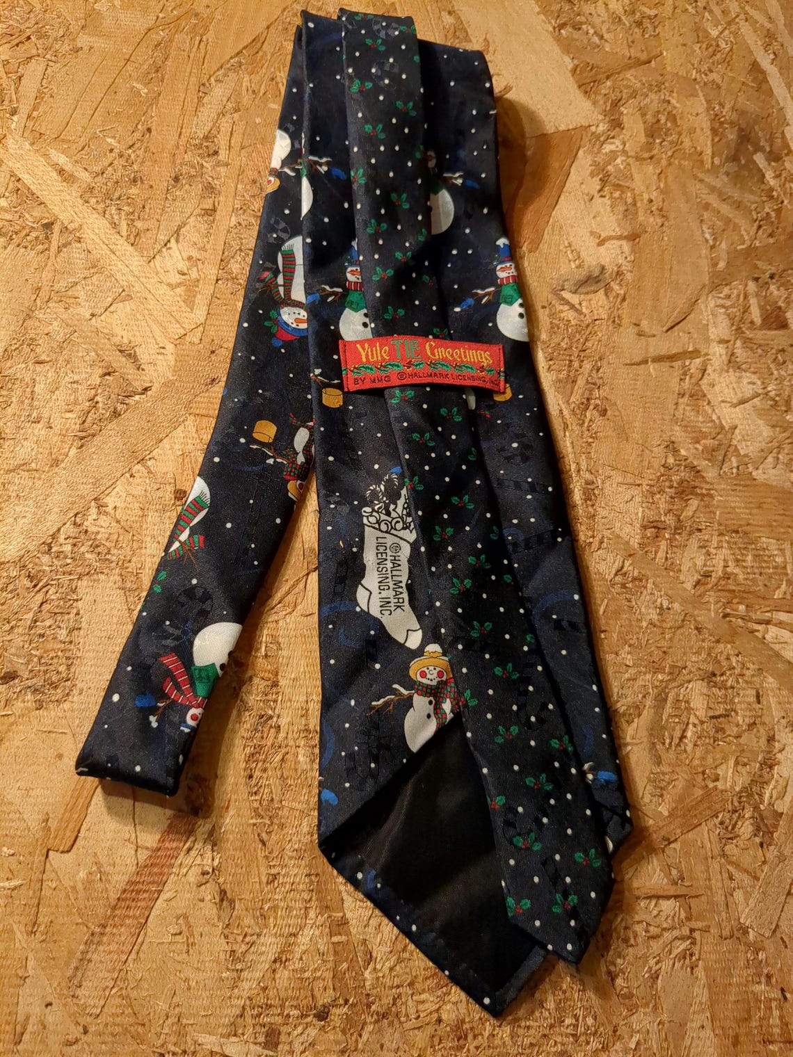 Snowmen in Windy Snowstorm Design Tie Novelty Necktie Men's Christmas ...