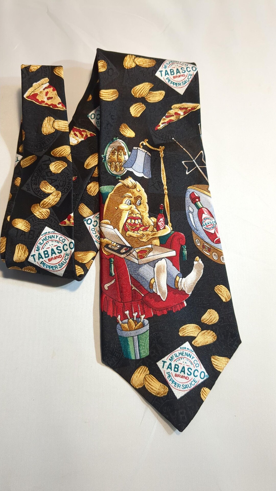 Tabasco Couch Potato Television Tie Men's Ties Neckties - Etsy