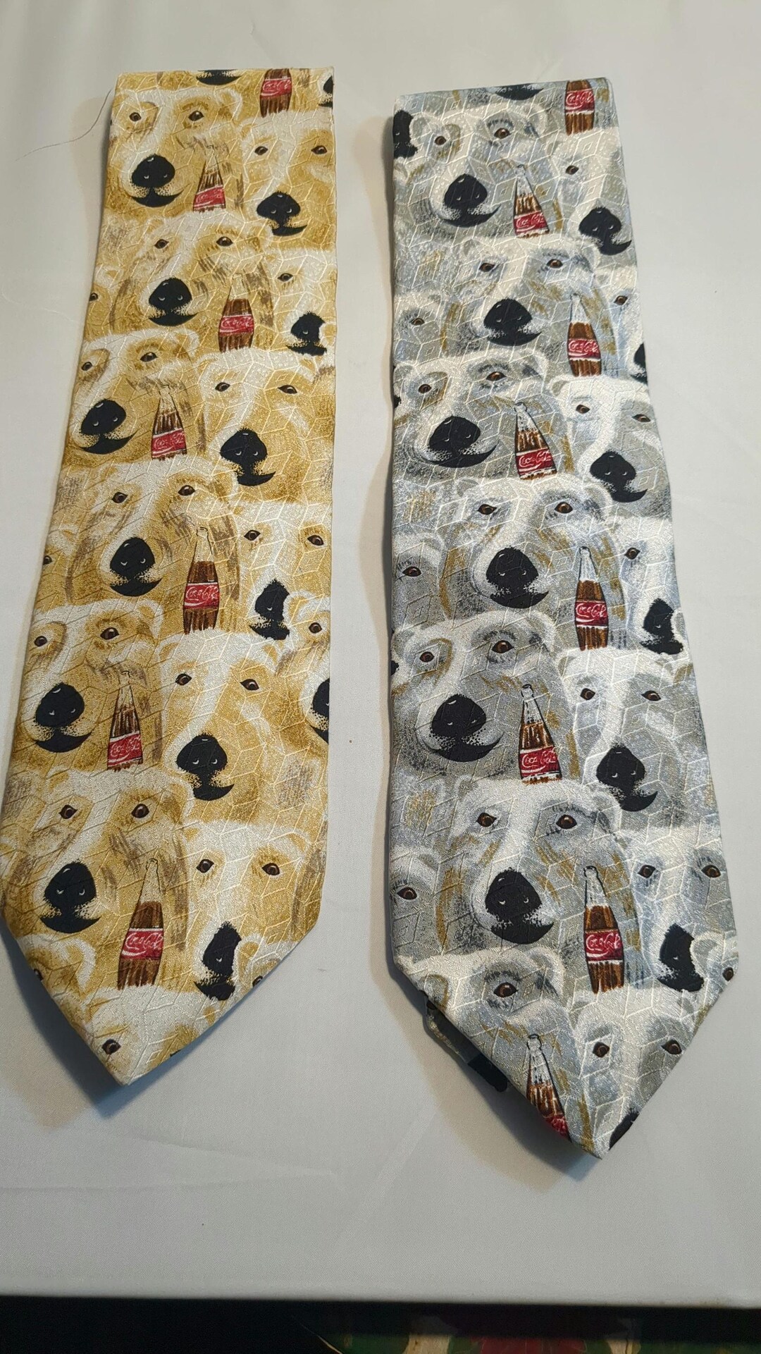 Coca Cola Polar Bear Pattern Tie Men's Ties Neckties - Etsy