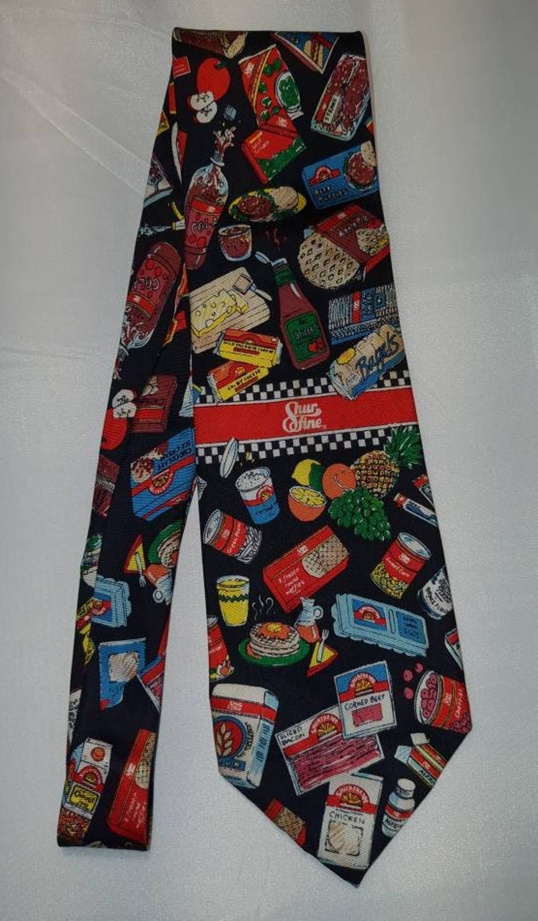 Sure Fine Food Distributer of a Variety of Tasty Food Items Necktie 100 ...