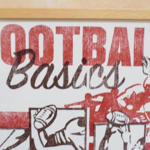 Football Art Stylised Graphic Art Block Print Football Basics Poster ...