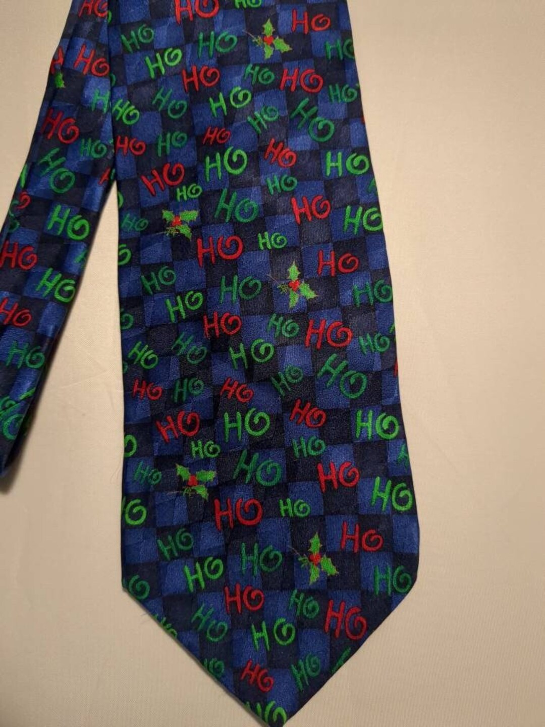 Merry Christmas Holiday Necktie HO HO HO Colorful Hos From Cool Yule - Etsy