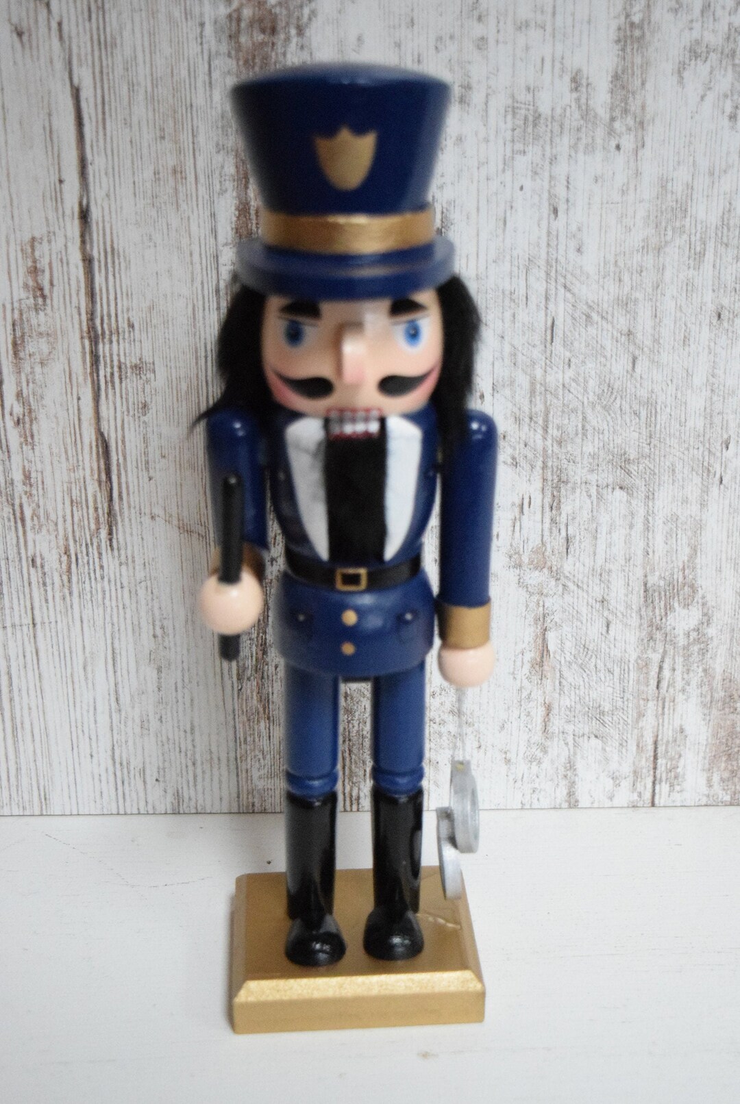 Police Officer Nut Cracker 10 Wooden Nutcracker With - Etsy