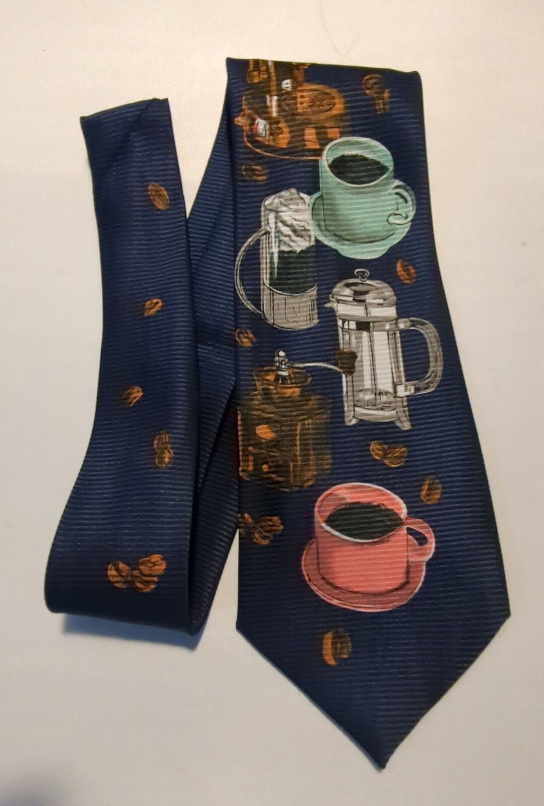 Coffee Lovers Necktie Espresso Cappuccino or Just Plain Joe Cups of ...