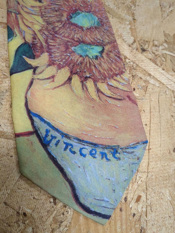 Van Gogh tie Sunflowers tie Flower tie Gardener tie A… - Gem