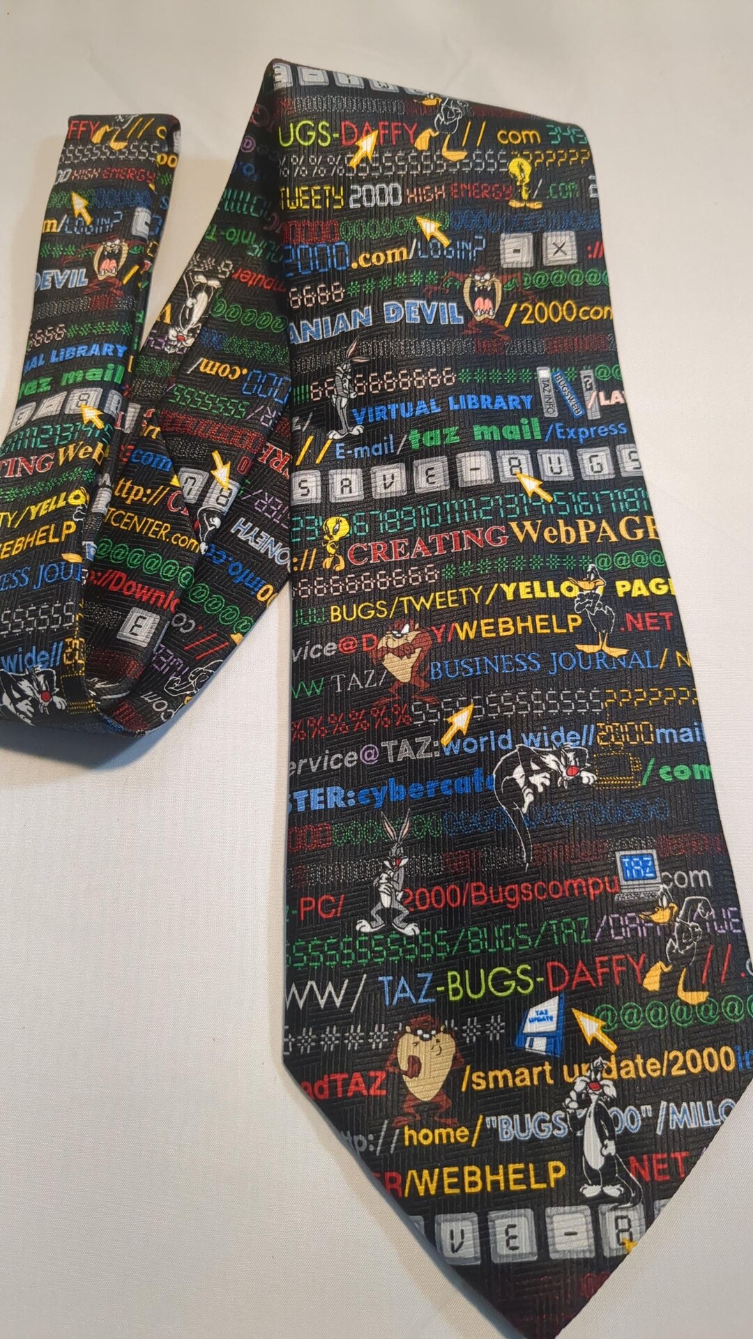 Looney Tunes Characters Computer Tie Men's Ties Neckties - Etsy