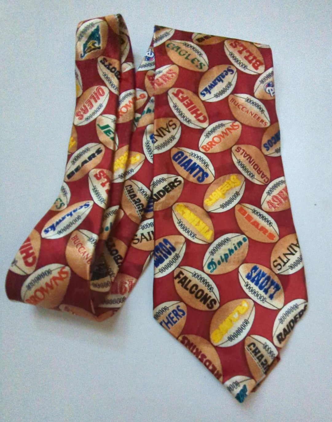 NFL Teams Men's Tie Imported Silk Necktie Team NFL - Etsy