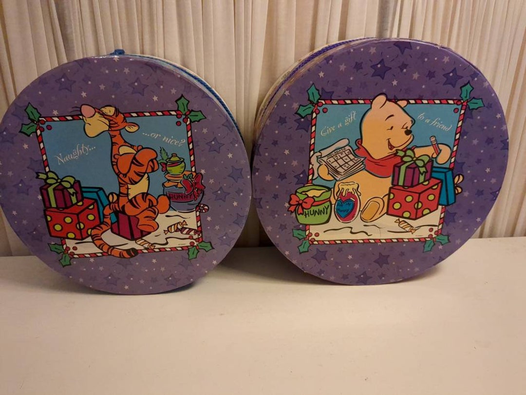 Christmas Hat Boxes Winnie the Pooh Hat Box by Disney Purple Hat Box ...