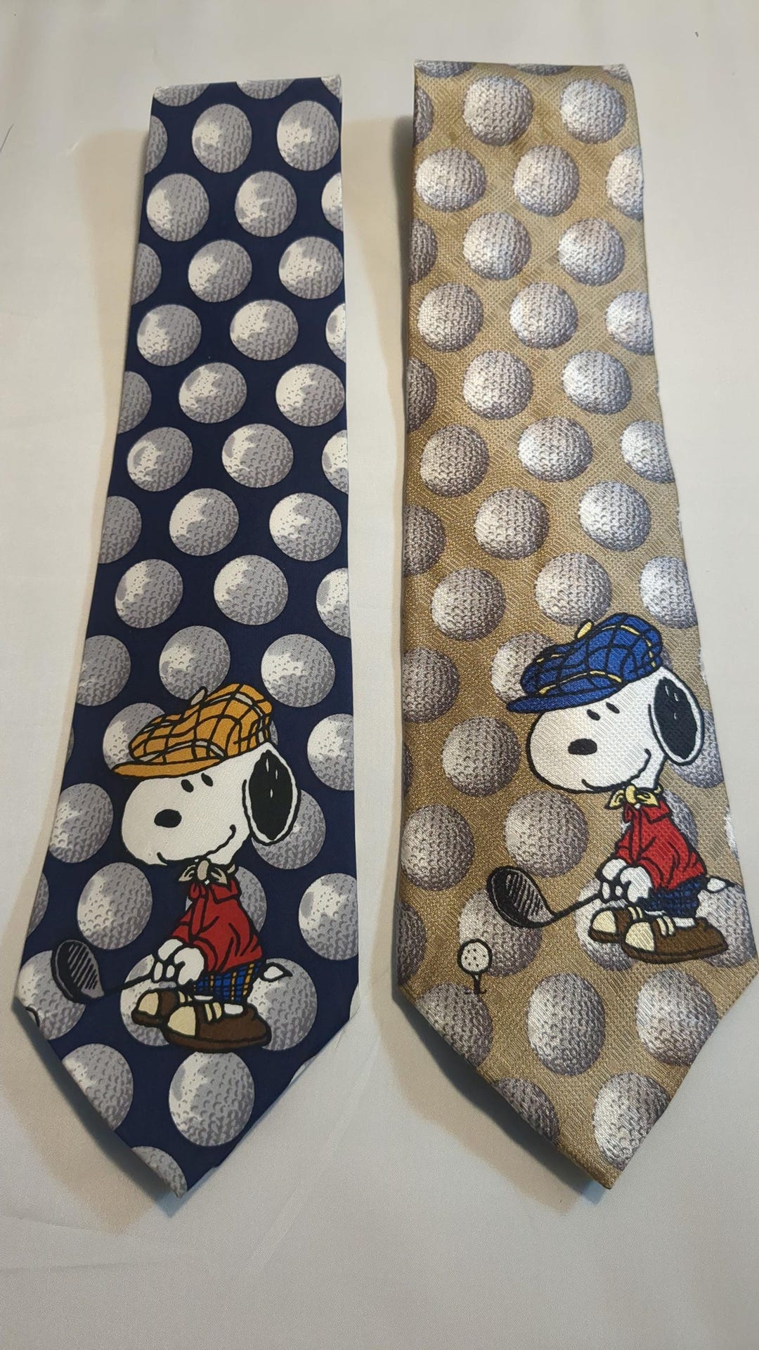 Snoopy Golfing Golf Ball Pattern 'well Above Par' Peanuts Cartoon Men's ...
