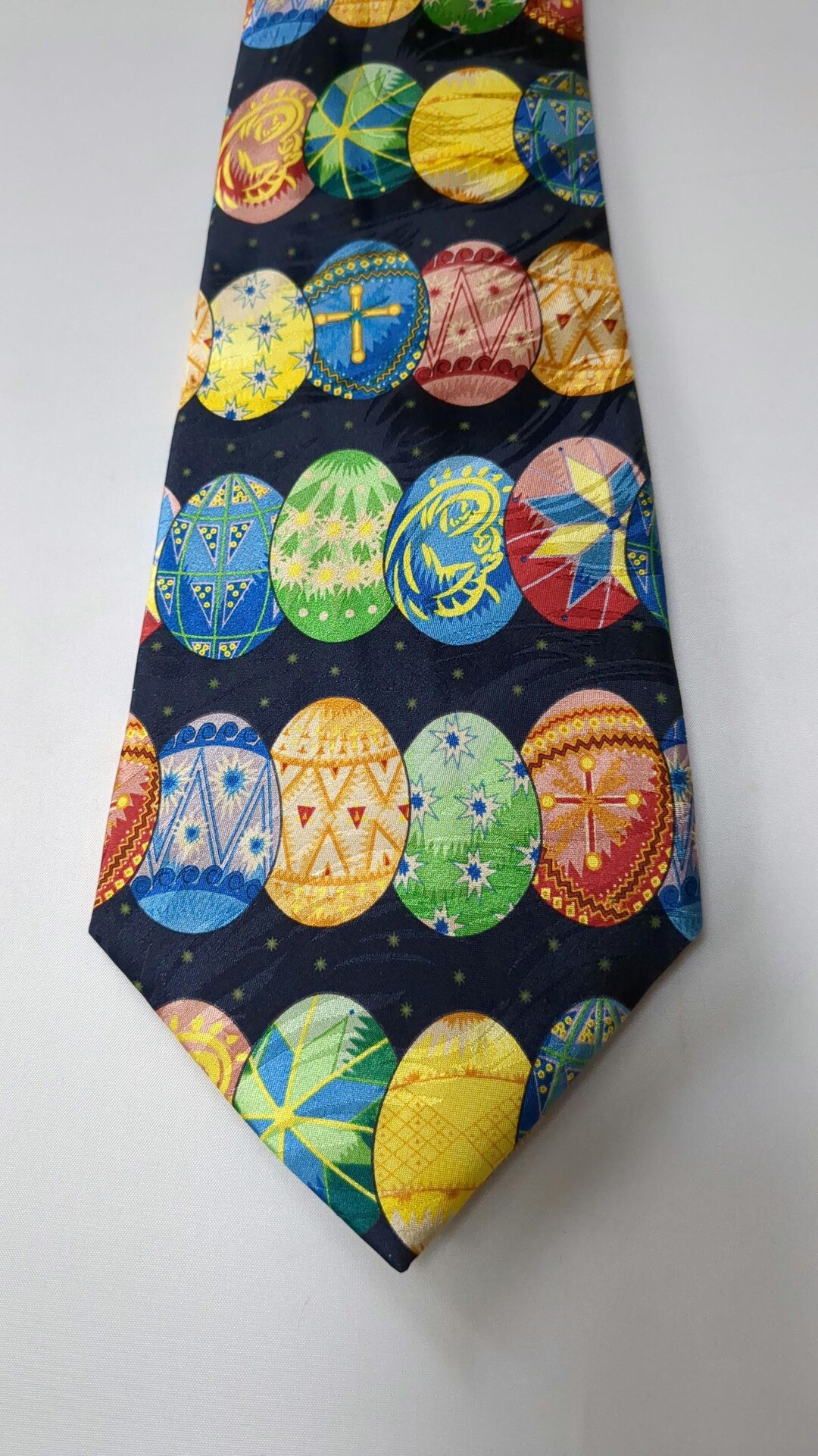 Colorful Easter Eggs Zipper Necktie - Etsy