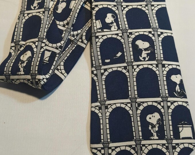 Snoopy Men's Tie Joe Success Charles Schulz Peanuts Silk Necktie - Etsy