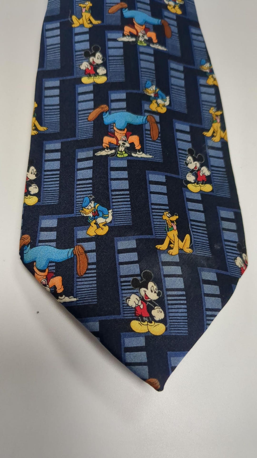 Disney Mickey Mouse Step Pattern Goofy Pluto Donald Duck Tie Men's Ties ...