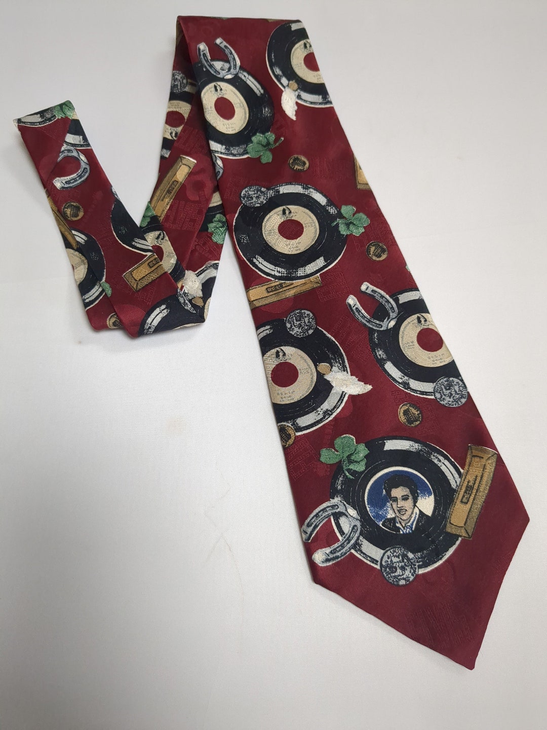 Elvis Presley Necktie Honoring His Hit Good Luck Charm the King - Etsy