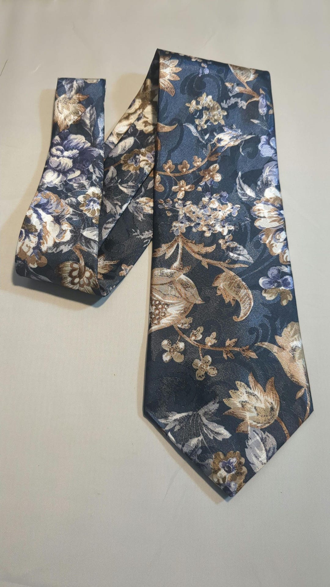 Flower Floral Blue Camden Court Tie Men's Ties Neckties - Etsy