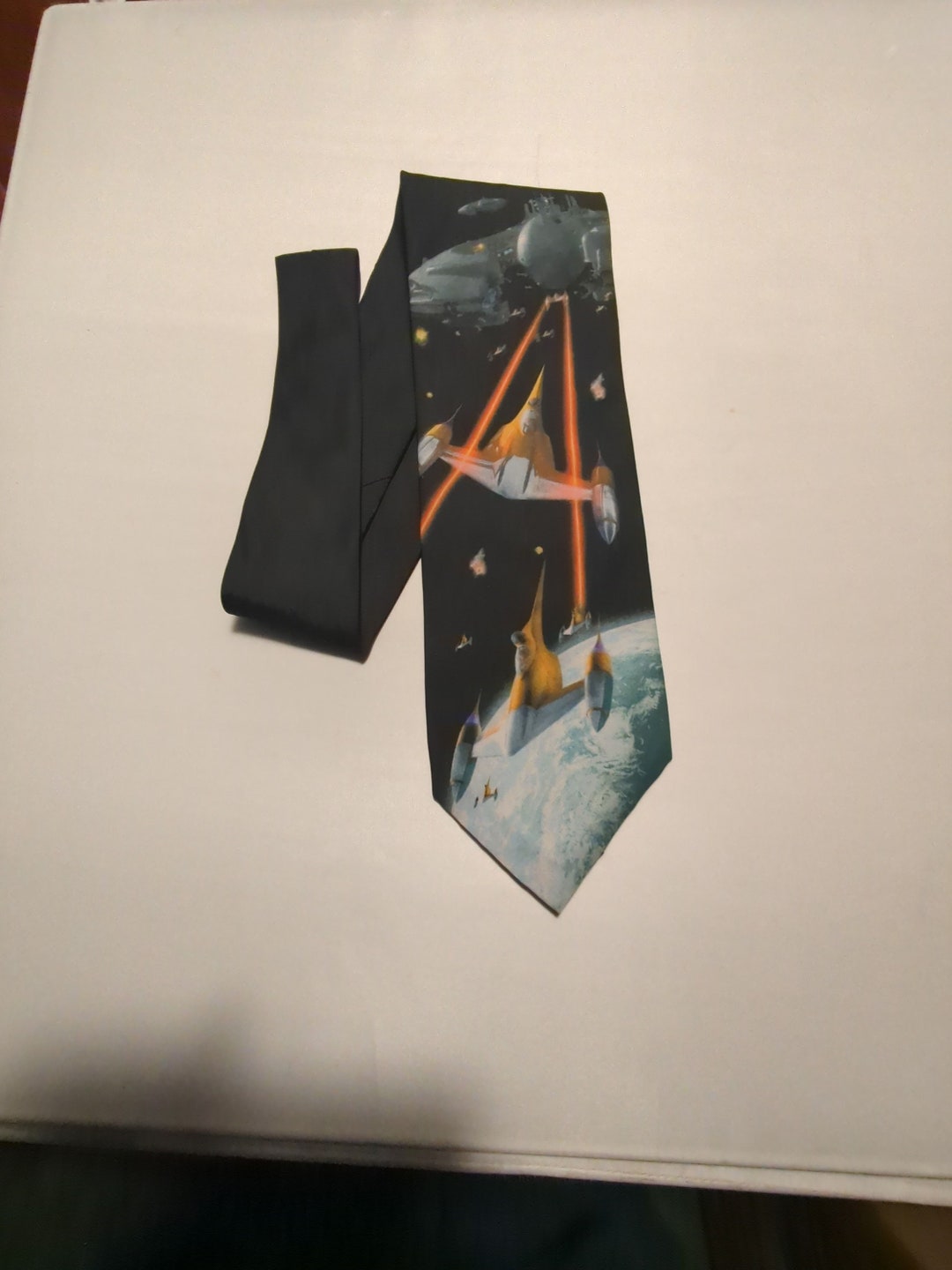 Space Battle From Star Wars Necktie Star Wars Groupies Necktie - Etsy