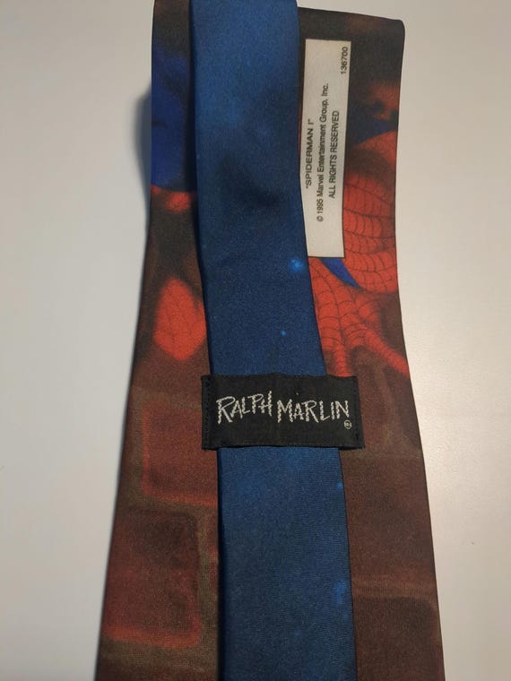 Spiderman Necktie 1995 Ralph Marlin Marvel Entertainm… - Gem