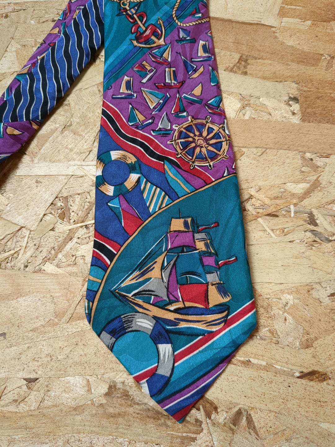 Sailboat Coastal Ship Tie Anchor Nautical Men's Ties Neckties - Etsy