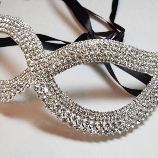 Rhinestone Mask - Etsy