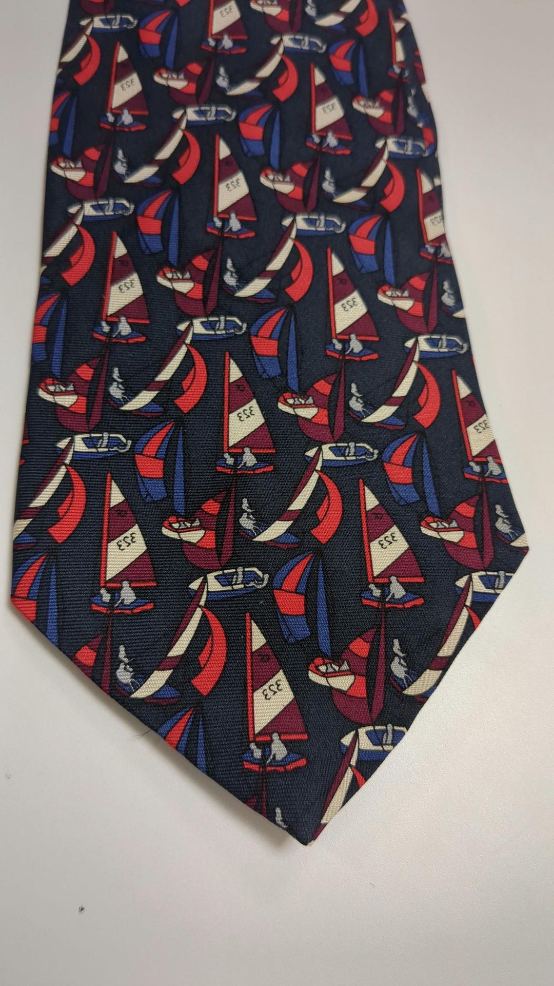 Sailboats Water Vergina Peninsula Economic Development Council Tie Men ...
