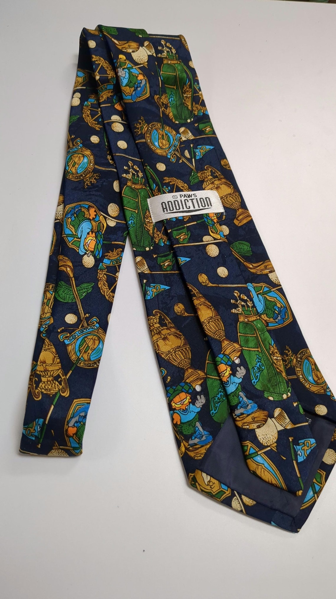 Garfield Golfing Addiction Tie Men's Ties Neckties - Etsy