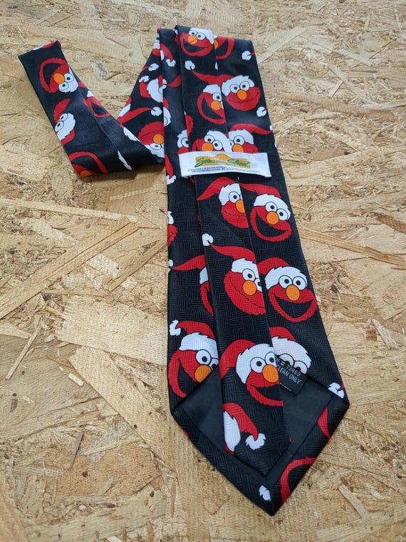 Christmas Sesame Street Elmo Wearing Santa Hat Tie Me… - Gem