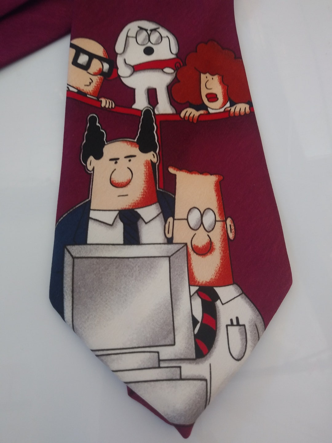 Dilbert Men's Tie Cartoon Comic Silk Necktie - Etsy