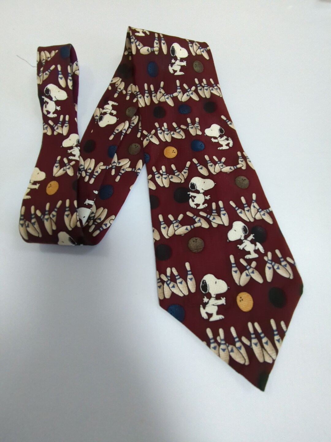 Peanuts Necktie Snoopy is the Bowler Throwing a - Etsy