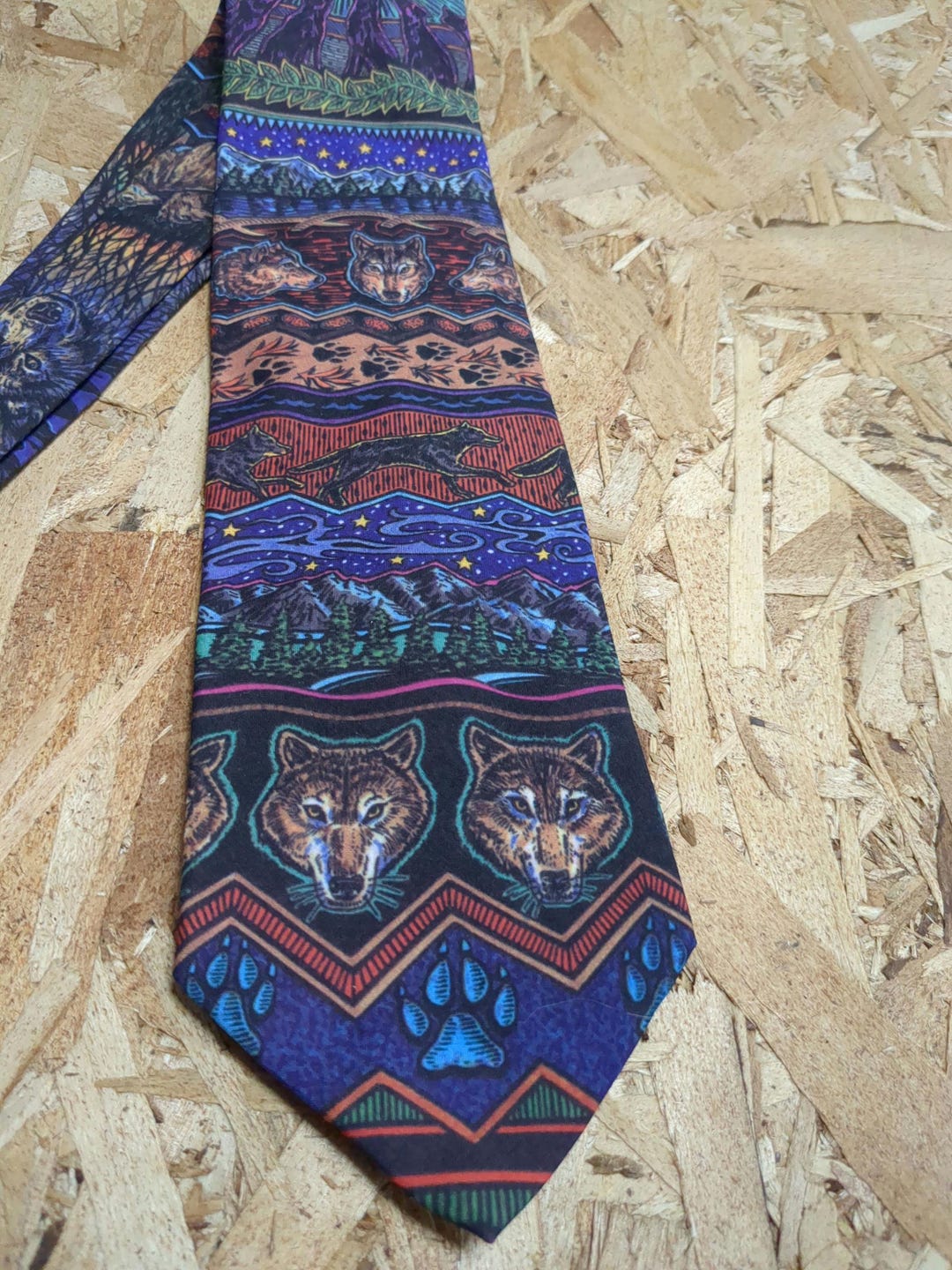 Wolf Wolves Native American Tie Men's Ties Neckties - Etsy