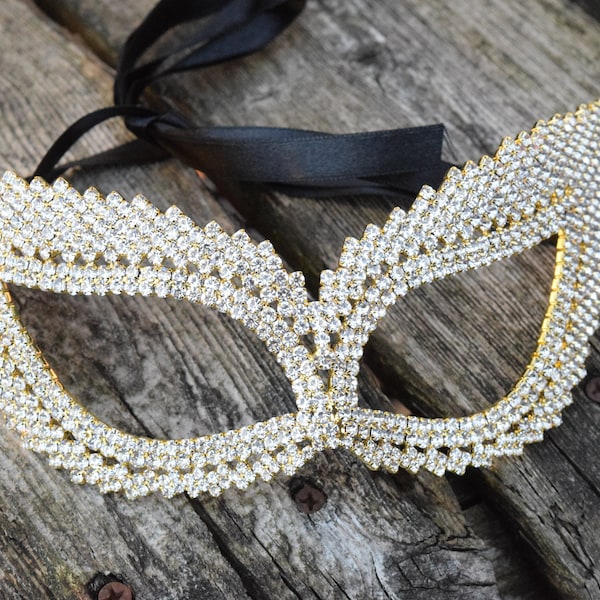 Gold Masquerade Mask - Etsy