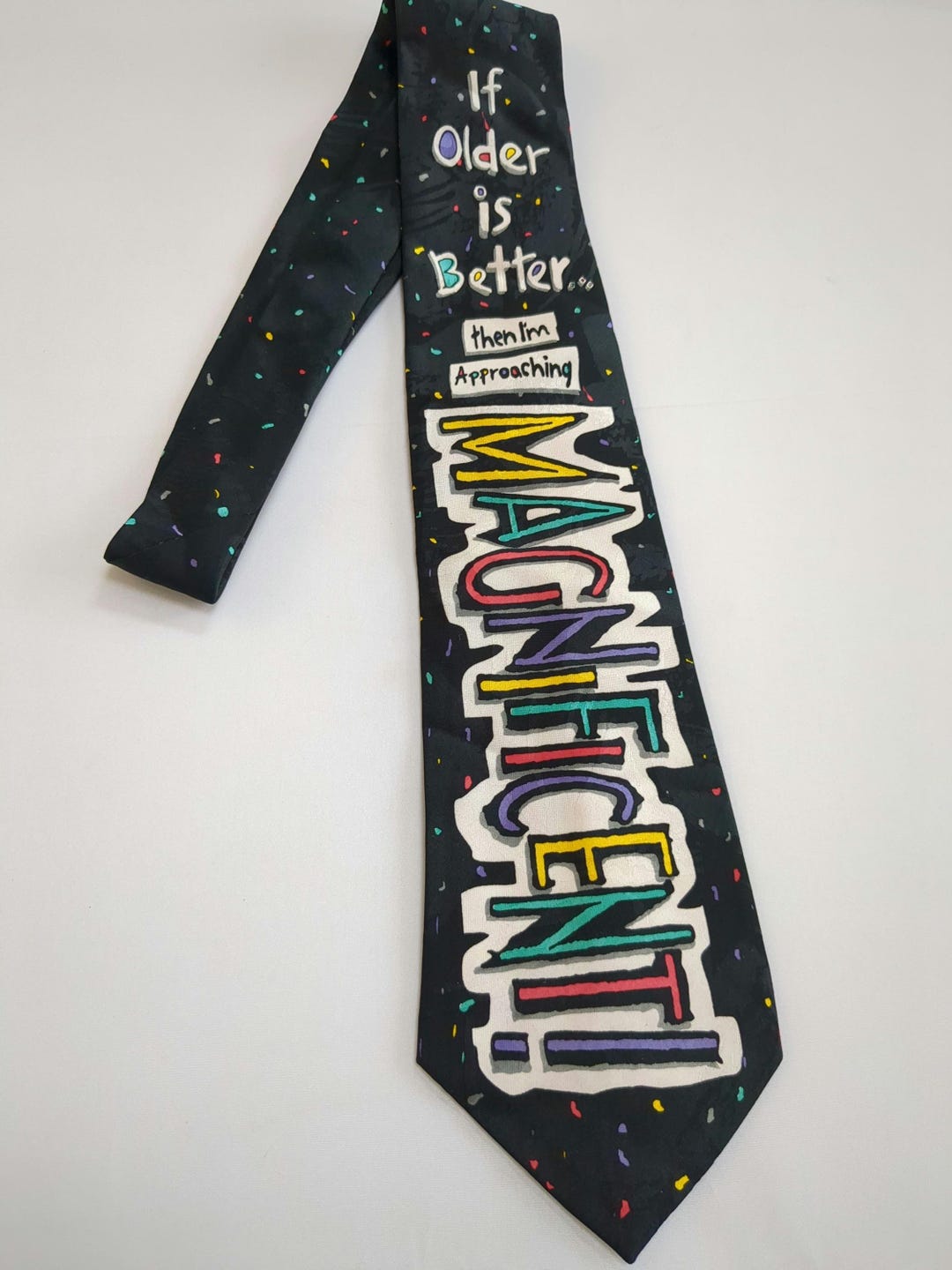 Old Age Over the Hill Birthday Retirement Novelty Men's Ties Neckties ...