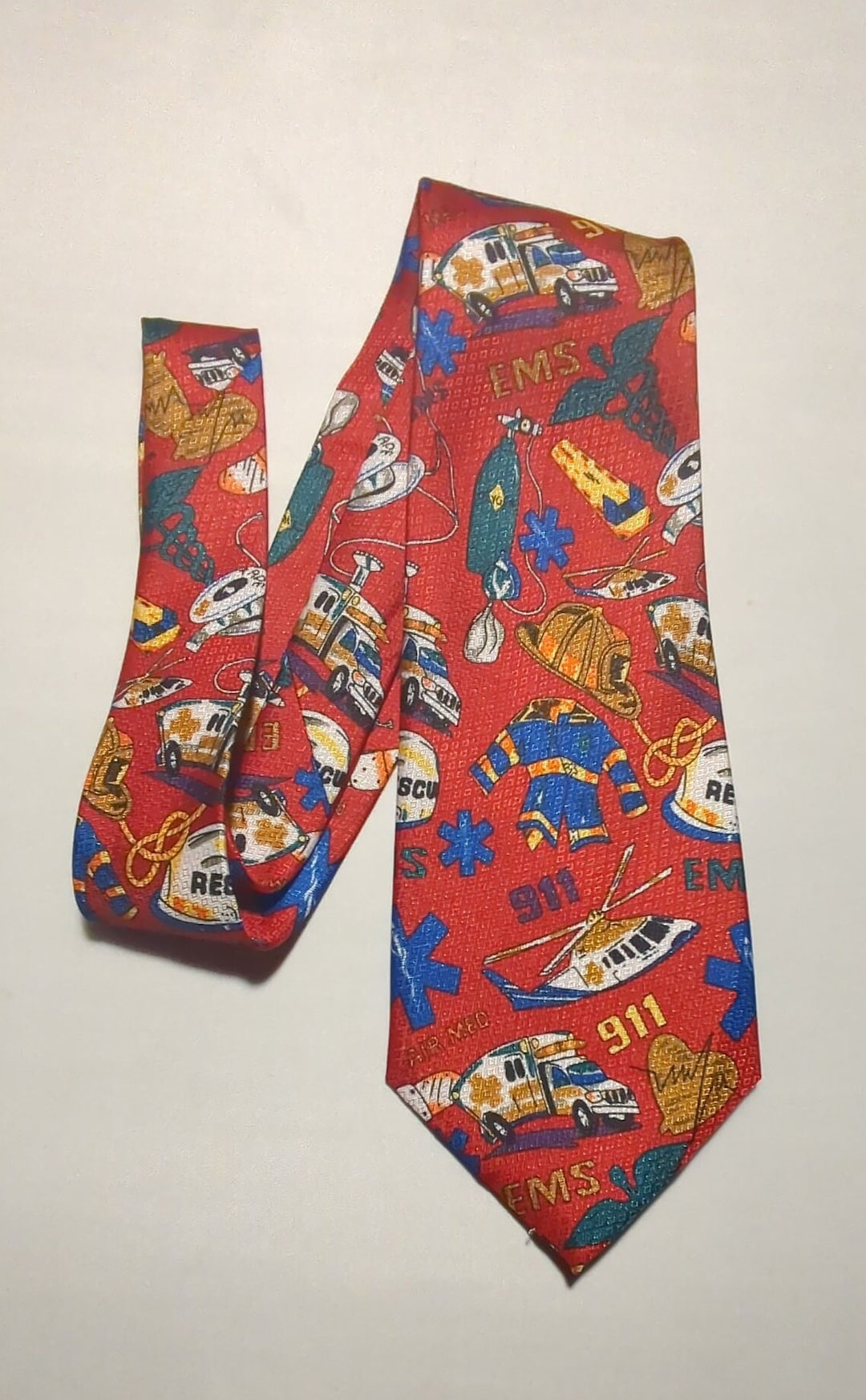 First Responder Necktie EMS Emergency Medical Services Including EMT ...