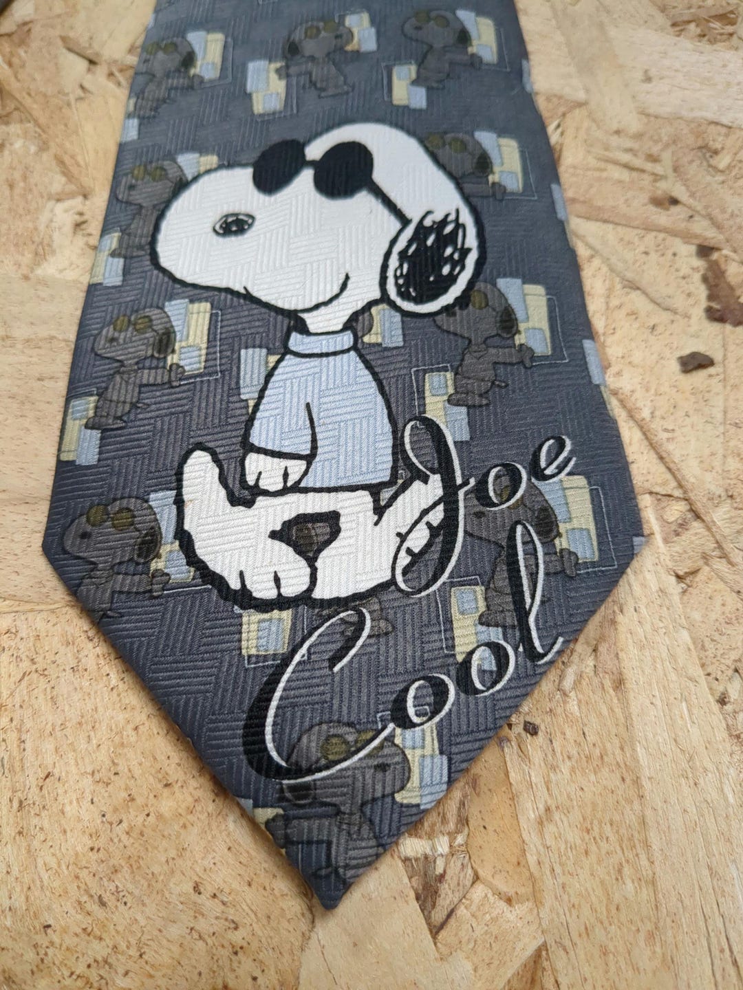 Snoopy Joe Cool Grey Peanuts Cartoon Men's Tie - Etsy