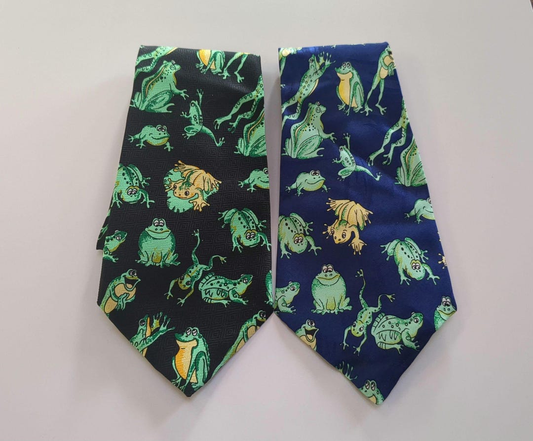 Frog Leaping Frogs Toads Men's Ties Neckties - Etsy