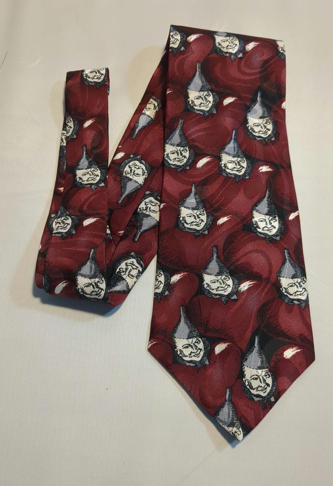 Tin Man Tie Wizard of Oz Heart Fun Ties Black/red/gray Men's Neck Tie ...