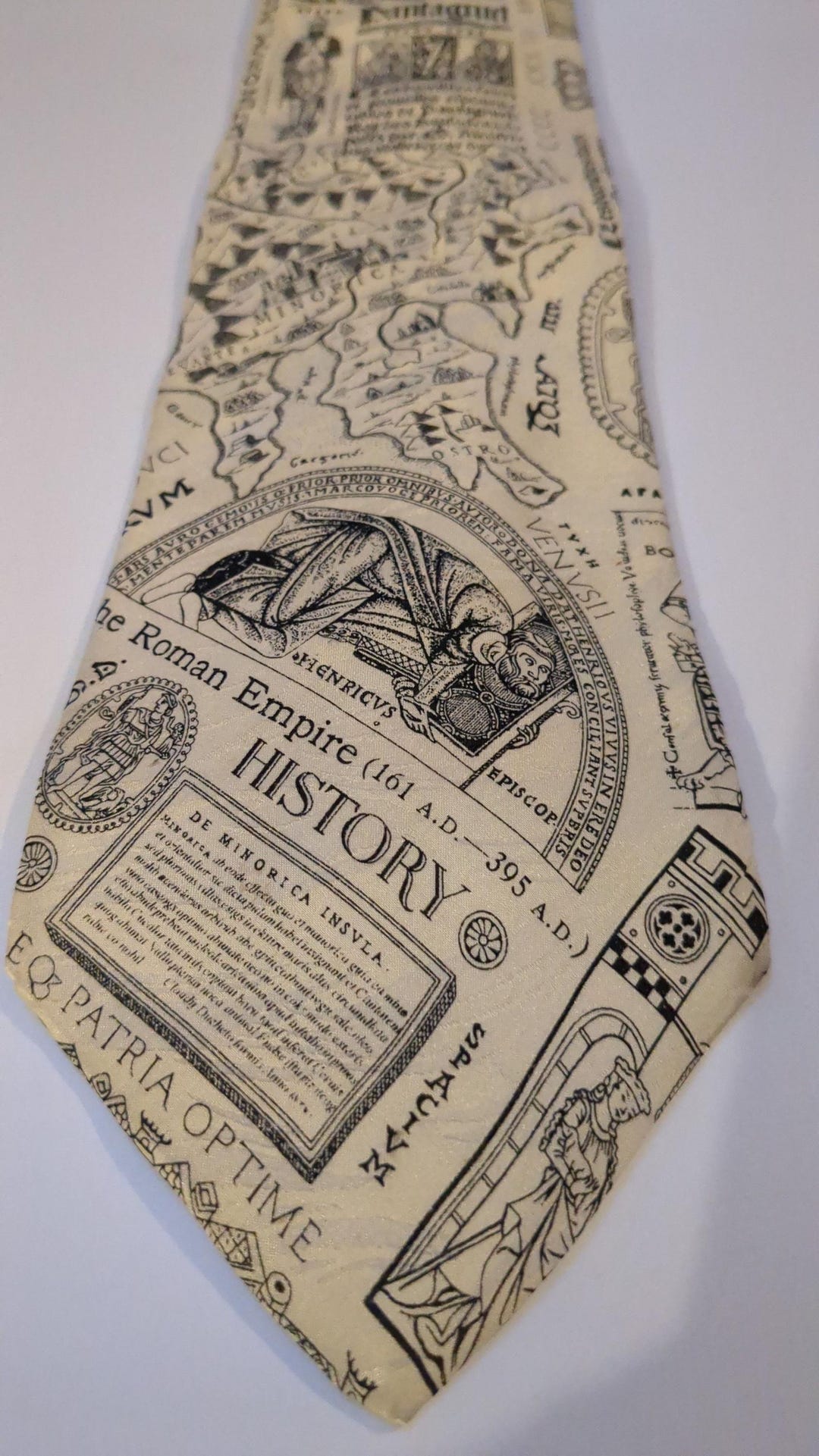 Roman Empire Old History Newspaper Museum Artifacts Tie Men's Ties ...