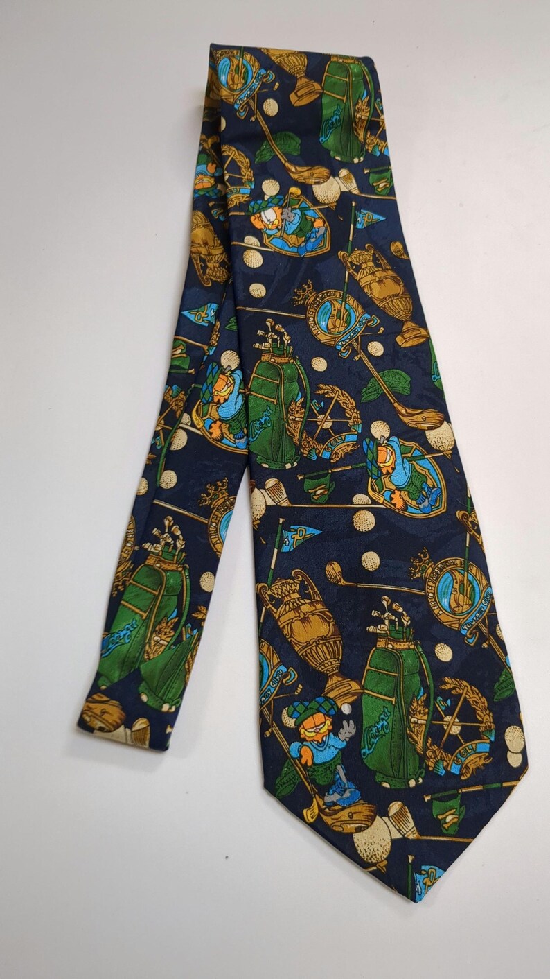 Garfield Golfing Addiction Tie Men's Ties Neckties - Etsy