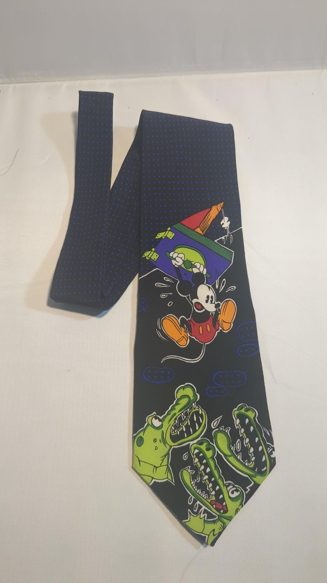 Disney Mickey Mouse Trapdoor Crocodile Alligator Balancine Inc Tie Men ...