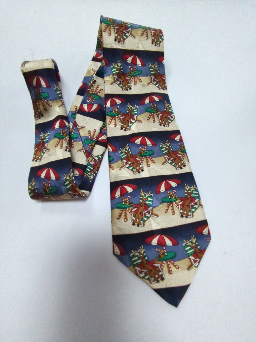 Santa's Reindeer Relaxing at the Beach After a Busy Holiday Season - Etsy