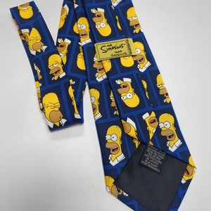 The Many Faces of Homer Simpson Doh! Men's Necktie - Etsy
