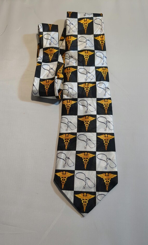 Doctor Stethoscope Caduceus Steven Harris Tie Men's T… - Gem
