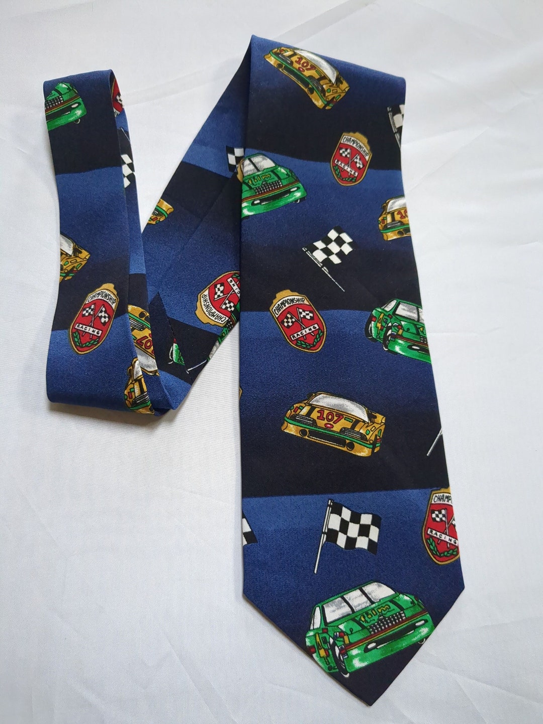 Checkered Flag Racing Men's Ties Silk Necktie - Etsy