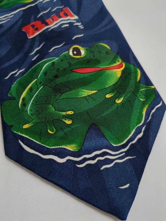Anheuser Busch Budweiser Frogs Necktie Genuine Collec… - Gem