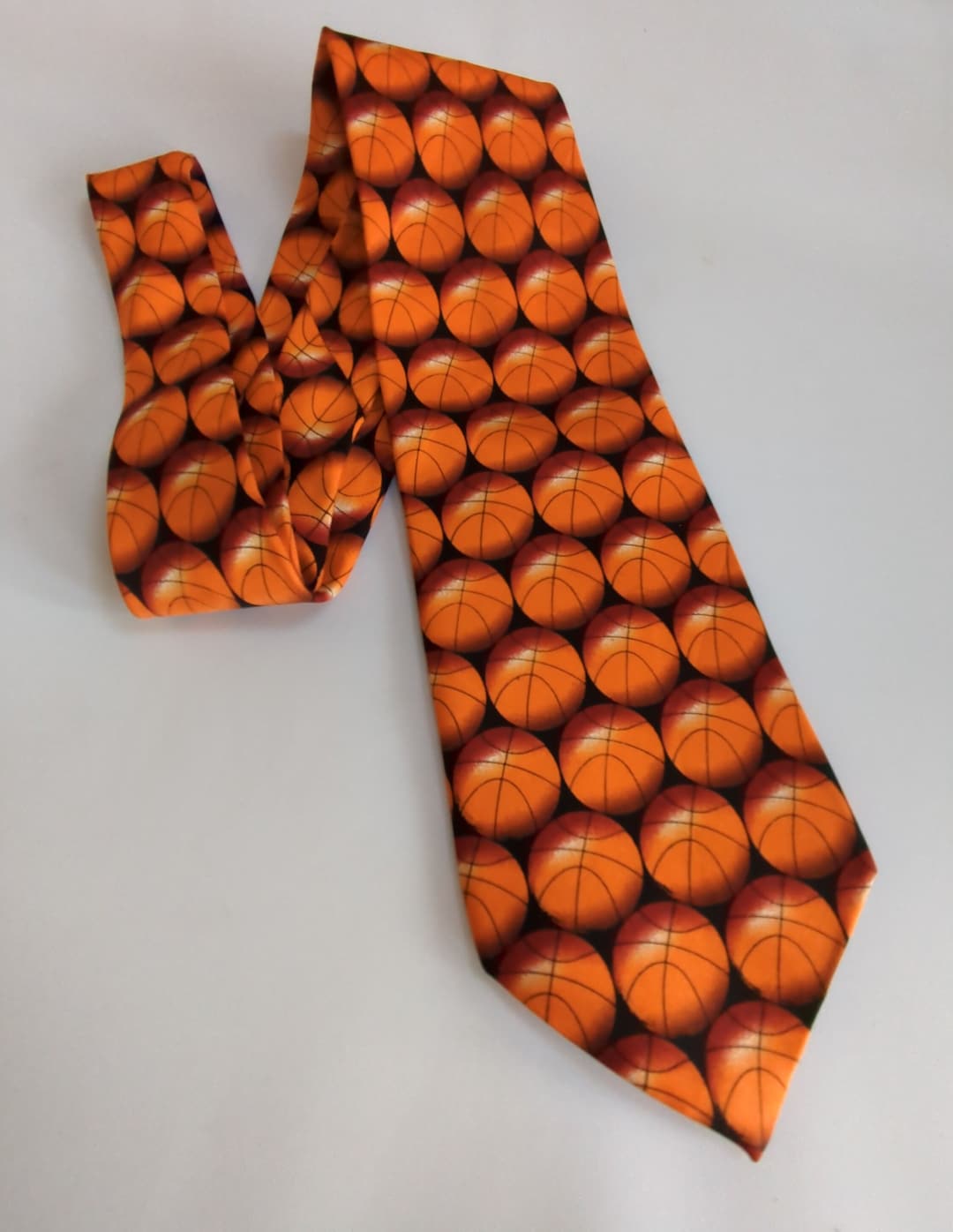 Basketball Necktie Hoop and Basketball Design Basketball Coach Gift - Etsy