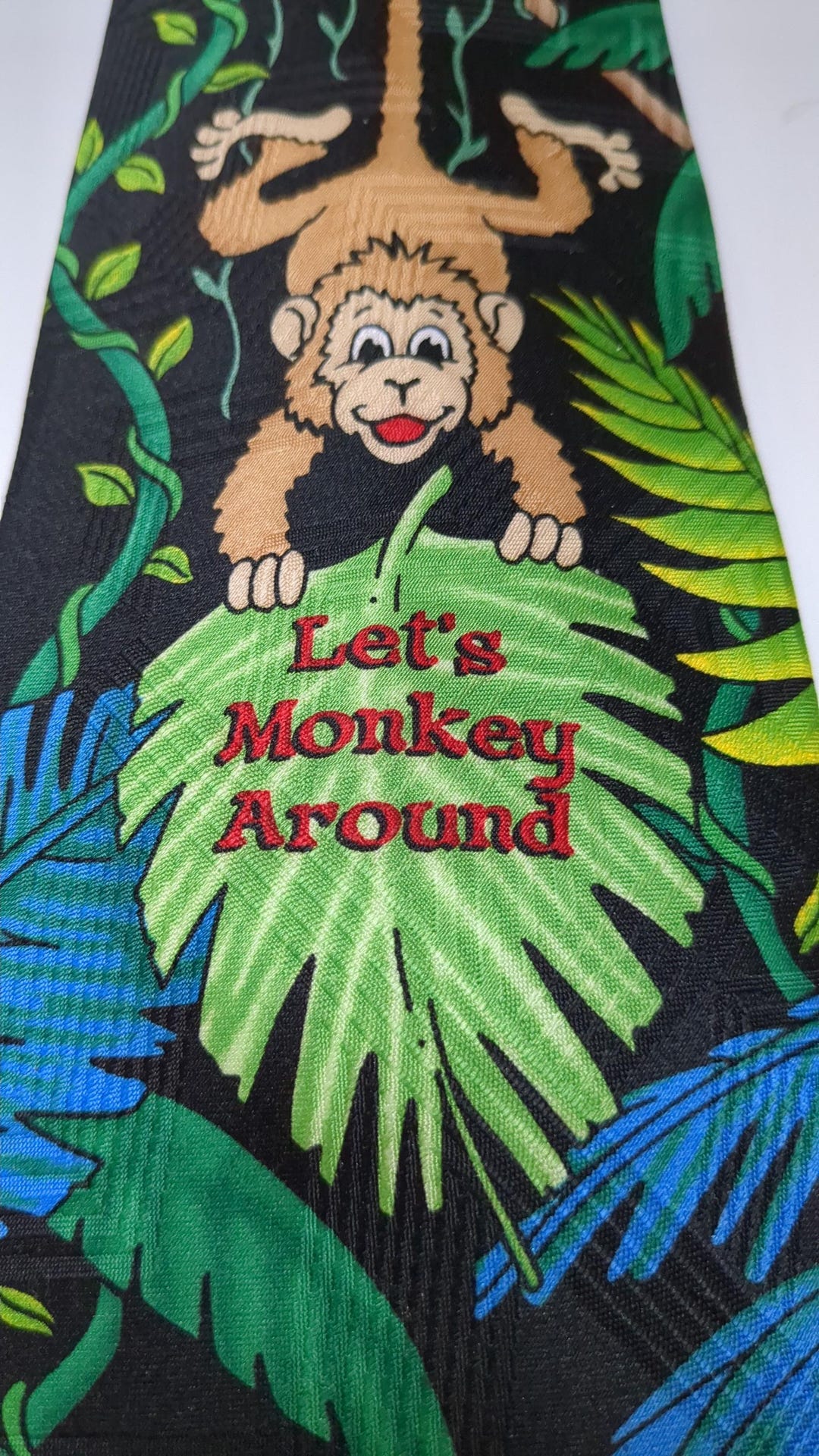 Jungle Let's Monkey Around Daland Designs Tie Men's Ties Neckties - Etsy