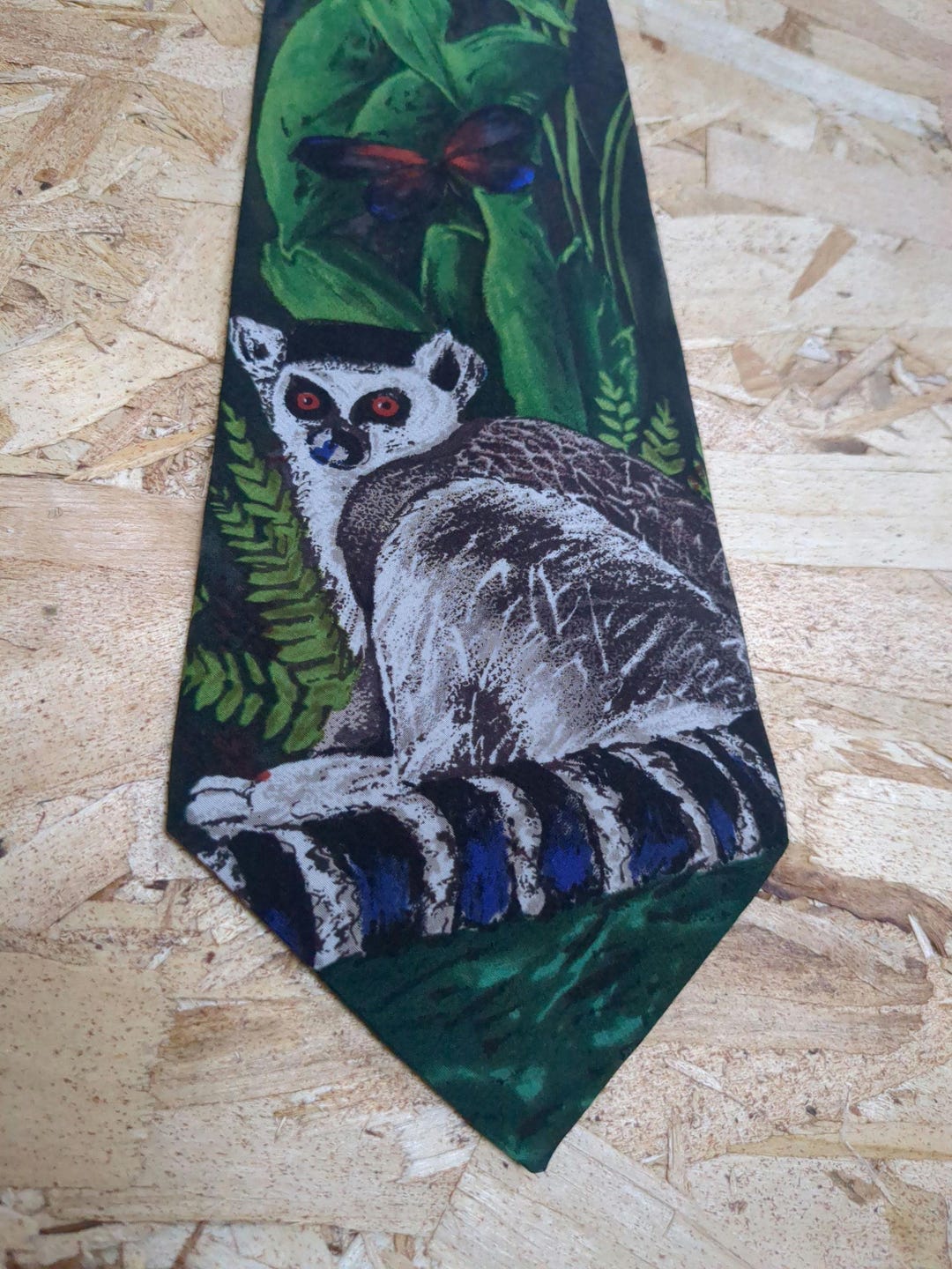 WWF World Wildlife Fund Lemur Jungle Butterfly Madagascar Men's Ties ...